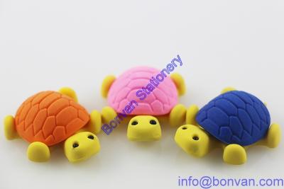 China tortoise shape eraser,kids gift tortoise rubber eraser,animal eraser for sale