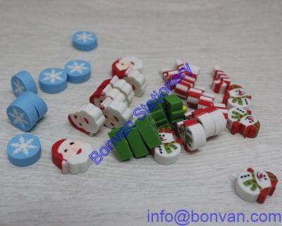 China christmas eraser,christmas gift eraser,kids gift carton eraser for sale