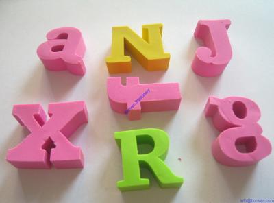 China letter eraser,letter die cut eraser,low price kids eraser for promotion use for sale