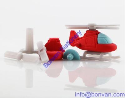 China plane eraser,aircraft shape eraser ,kids plane eraser for promotional use for sale