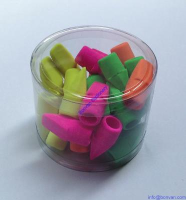 China PVC tube packed eraser,clear tube packed eraser,eraser set for sale