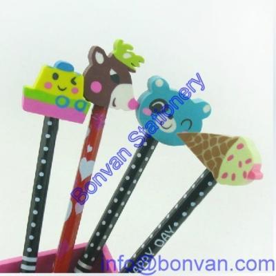 China animal shape pencil eraser, animal cap eraser,animal pencil rubber for kids use for sale