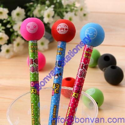China toy gift pencil eraser, pencil topper gift eraser, printed pencil eraser for sale