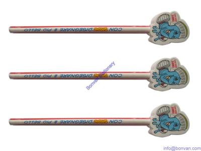 China personalized printing pencil eraser set, children custom shape pencil eraser for sale