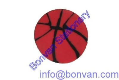 China basket shape promotional eraser, basket gift eraser, injected sport eraser for sale