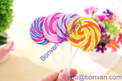 China Wholesale New design creative sweet heart lollipop shape eraser from china for sale