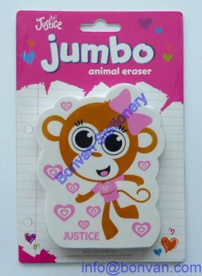 China advertising cartoon eraser,big shape rubber eraser,big kids eraser for sale