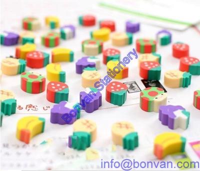 China small size kids fruit eraser,gift fruit eraser,extrude fruit eraser for sale
