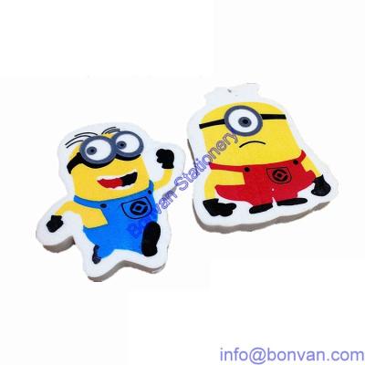 China printed cartoon eraser, full color printed promotional eraser,gift eraser for sale