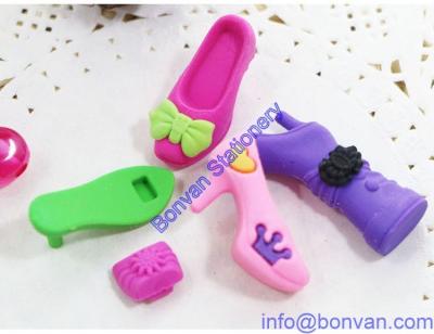 China shoe eraser,shoe design eraser, kids gift shoe eraser for sale