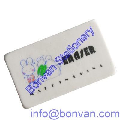 China advertising logo eraser,logo printed white eraser,logo eraser for sale