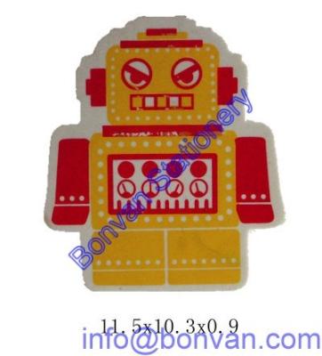 China robot eraser,big robot promotional eraser,robot pritned eraser for sale