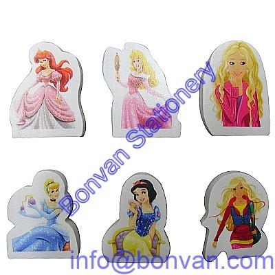 China snow white eraser,snow princess eraser,white princess gift promotional eraser for sale