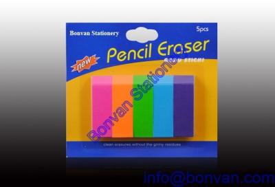 China blister card packing eraser,card packed office eraser, assorted office eraser for sale