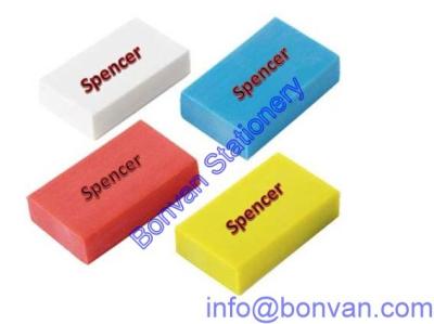 China custom eraser manufacturer, silk screen printed eraser in customized shape for sale