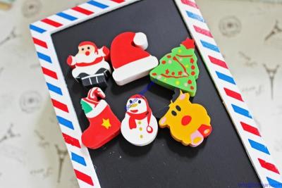 China kids holiday eraser,christmas eraser set,kids stationary eraser set for sale