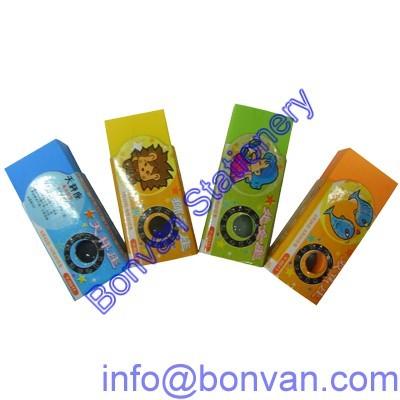China fluorescent eraser, fluorescent rubber eraser,kids fluorescent eraser for sale