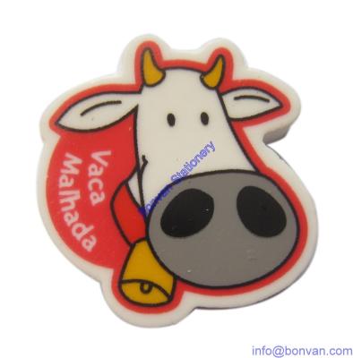 China cow shape eraser,cow design eraser, cow eraser for children gift promotion for sale