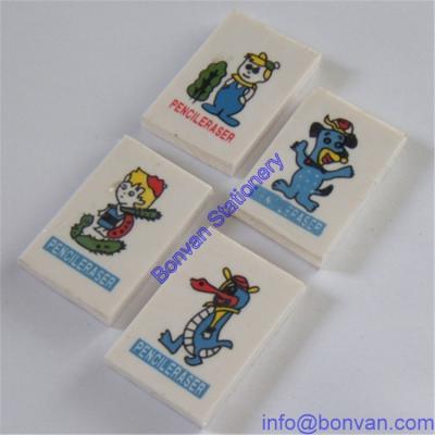 China customized printed gift eraser, promotional printed eraser for sale
