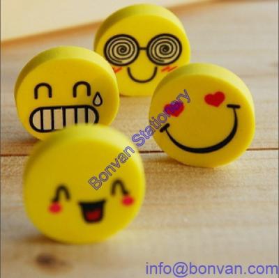 China cheap Rubber eraser,smile face printed eraser,gift eraser from china factory for sale