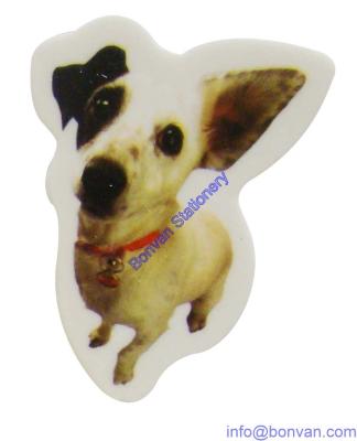 China dog eraser,dog printed eraser, gift promotional printed eraser,pass En71,Lhama test for sale