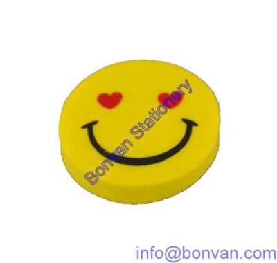 China face printed eraser,extruded eraser for promotional gift use,china supplier for sale