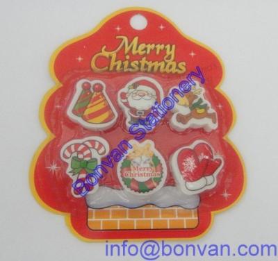 China Seasonal Eraser,blister card packed gift eraser,rubber eraser for sale