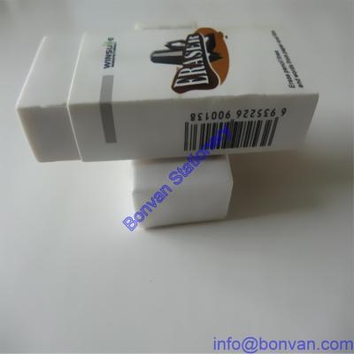 China paper wrap good quality,paper sleeve office eraser,6p free eraser for sale