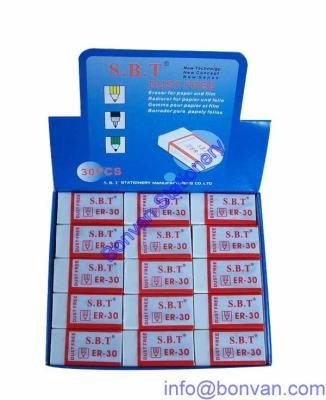 China colored box office eraser,paper box office eraser,student school eraser for sale