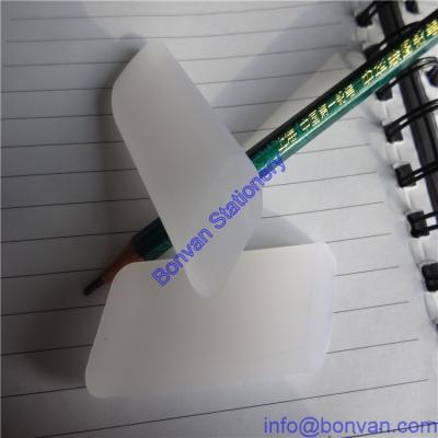 China good quality transparent PVC eraser,clear PVC eraser,transparent pencil eraser for sale
