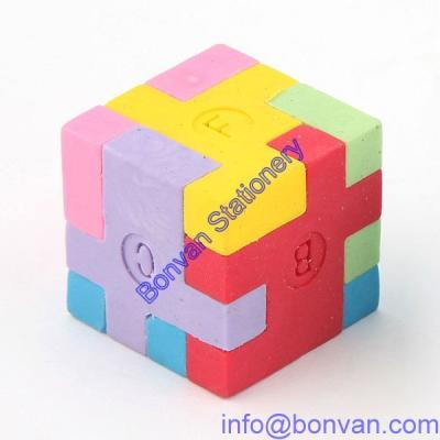 China puzzle eraser,kids toy puzzle eraser for children gift use,free gifts for sale