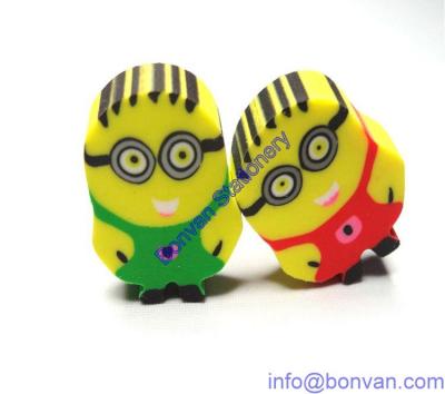 China extruded cartoon figure eraser,free giveaway cartoon eraser for sale