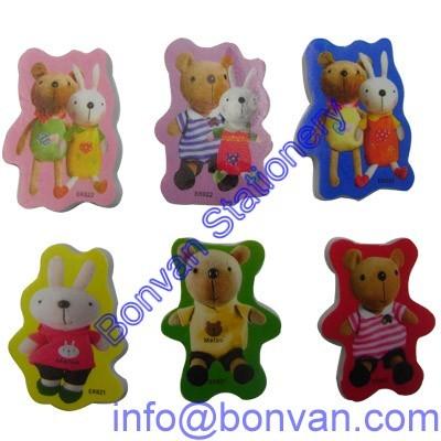 China advertising cartoon eraser,advertising cartoon rubber eraser for gift use for sale