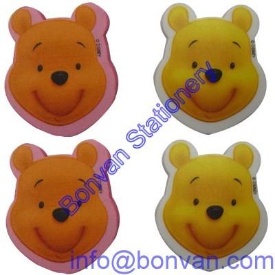 China Animal Die cut eraser,personalized die cut eraser,gift eraser with printing for sale