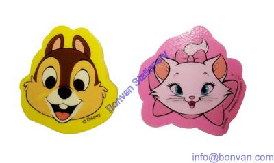 China off set printing eraser,heat transfer printed gift eraser for promotional use for sale
