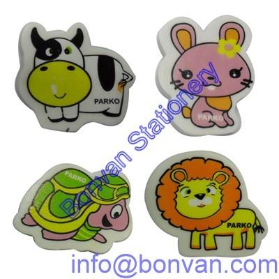 China rubber shaped eraser, cartoon shape eraser,cartoon design eraser for sale