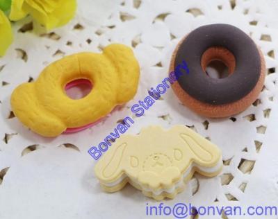 China 3D biscuit eraser, 3D cookie eraser ,in low price from china factory for sale