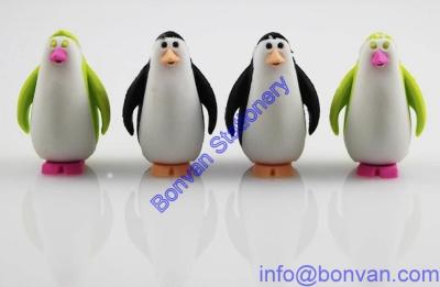 China promotional 3D penguin eraser,3D penguin rubber eraser,penguin shape eraser for sale
