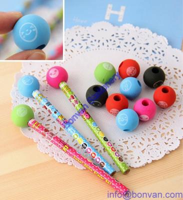 China ball shape eraser, 3D ball design eraser, pencil ball shape eraser for sale