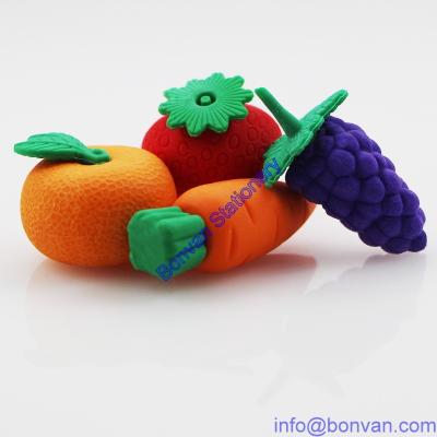 China vegetables 3D eraser, gift use vegetables eraser for kids, advertising vegetables eraser for sale