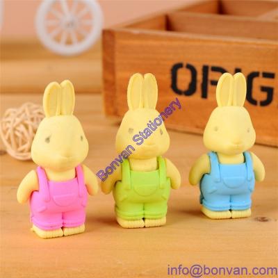 China toy 3D eraser, gift use toy eraser for kids, advertising toy eraser for children for sale