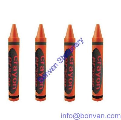 China crayon shaped eraser,3D crayon rubber eraser,crayon design eraser for sale