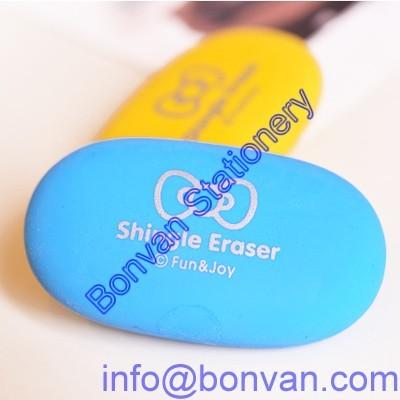 China Elliptical eraser, advertising promotional eraser, rubber eraser branded purpose for sale