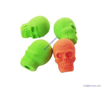 China Halloween eraser set, ghost eraser, skull eraser, skull rubber eraser for sale