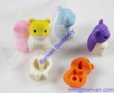 China cute mice eraser,funny mouse eraser,3D mice eraser for gift purpose for sale