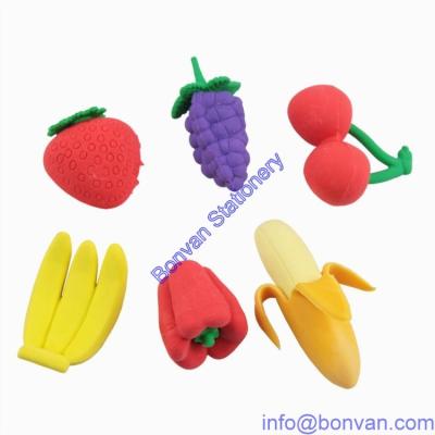 China scented fruit eraser,plastic rubber eraser from china factory direct sell for sale