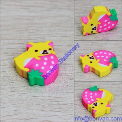 China gift promotional cartoon eraser,animal multicolor eraser for advertising eraser for sale