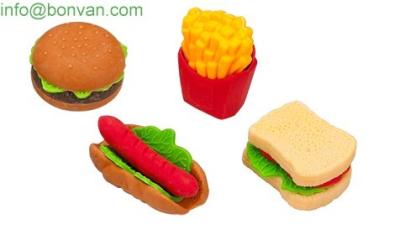 China Lovely Ice Cream And Cake for Kids High Quality Dessert Shaped Pencil Eraser for sale
