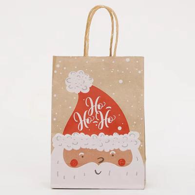 Cina Sacchetti regalo in carta di Natale Sacchetti di carta Kraft riutilizzabili in vendita