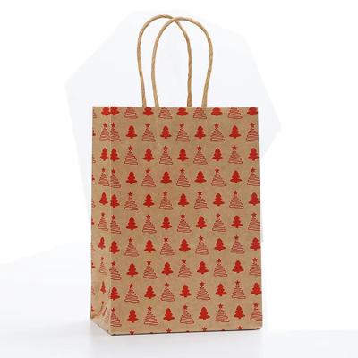 Cina Sacchetti regalo in carta di Natale Sacchetti di carta Kraft riutilizzabili in vendita